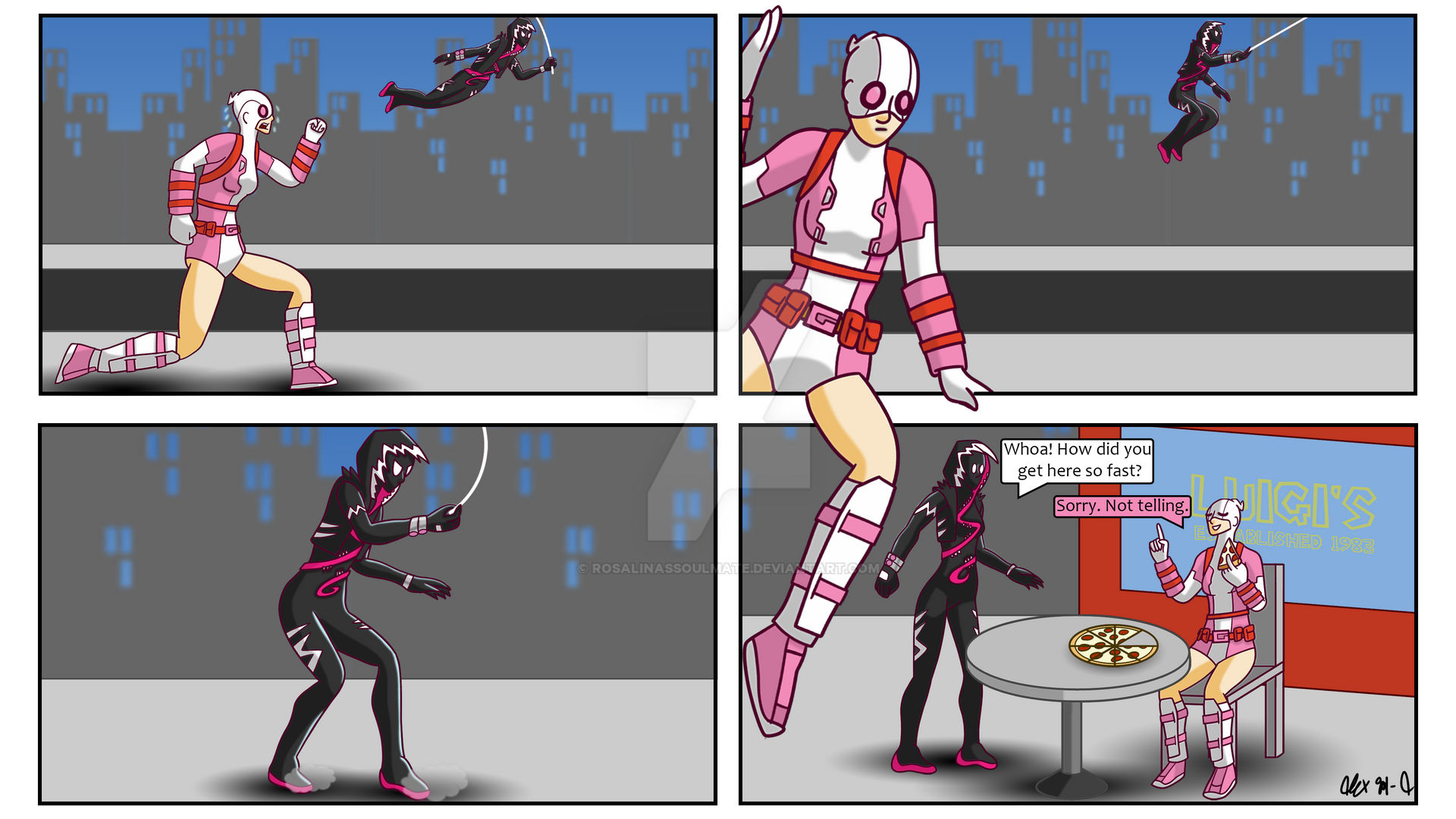 Gwen Vs Gwen By Rosalinassoulmate On Deviantart