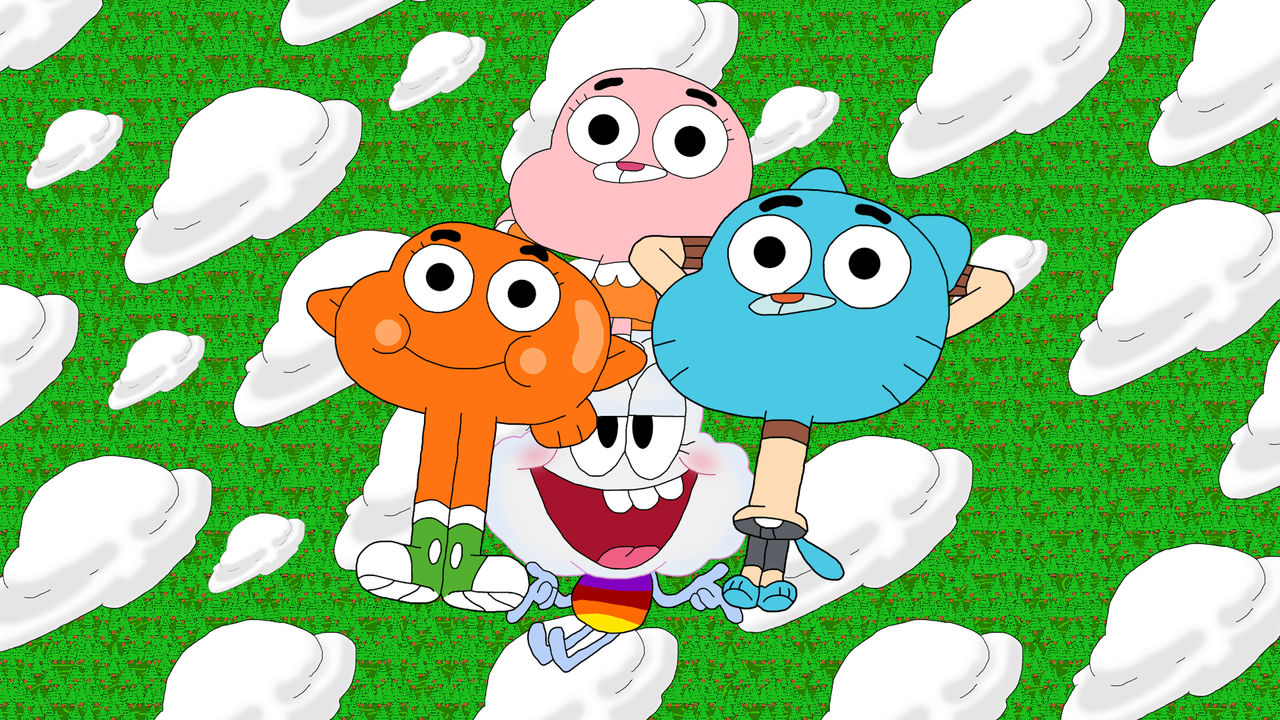 Gumball Darwin Anais Pjc They Lying Down In Fly By Dzinymaster On Deviantart