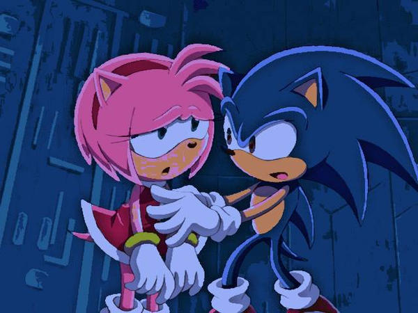 Sonic Holding Amy By Hockeylover7701 On Deviantart