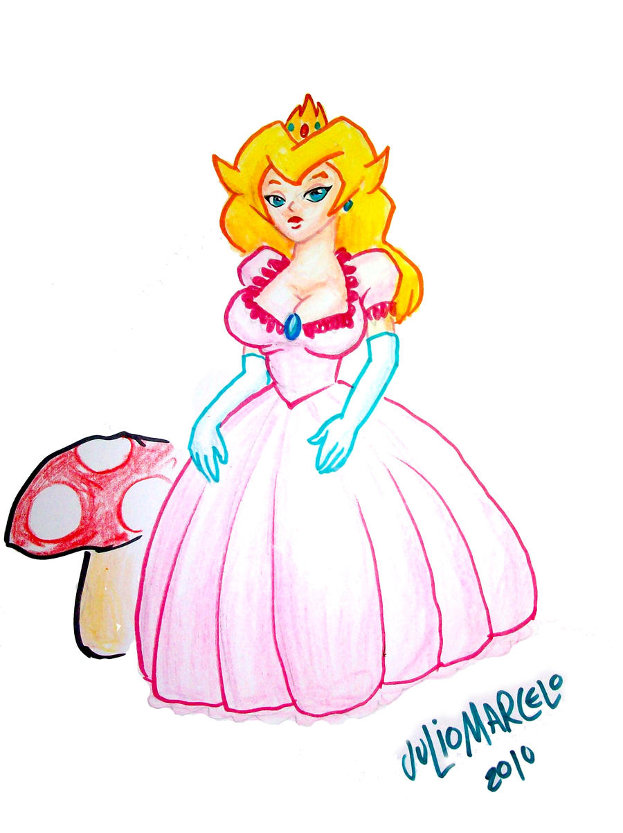 Princess Peach Commission By Juliomarcelo On Deviantart