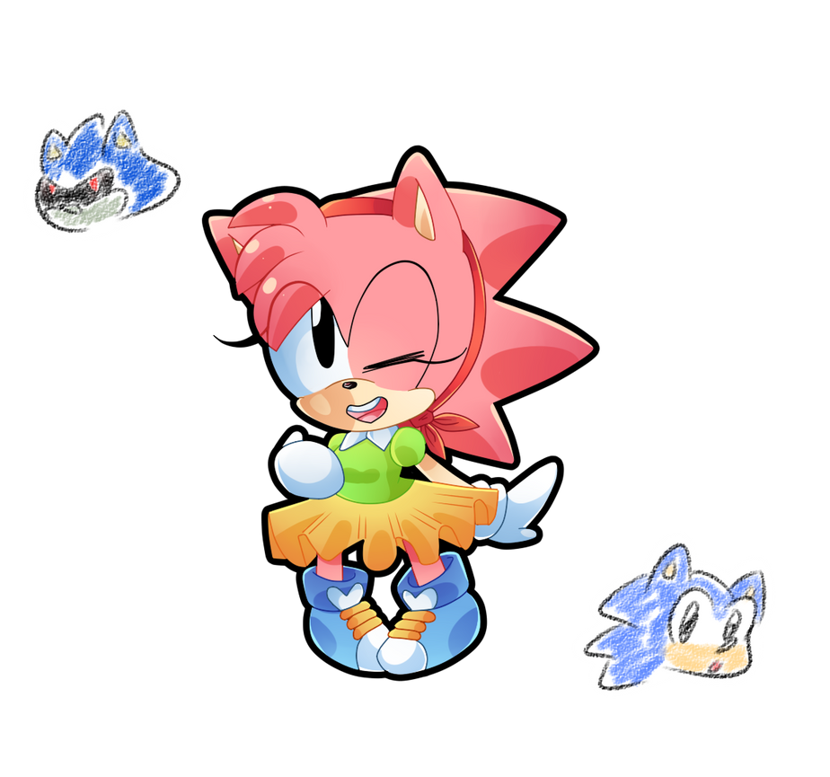 Classic Amy Rose By Cuteytcat On Deviantart