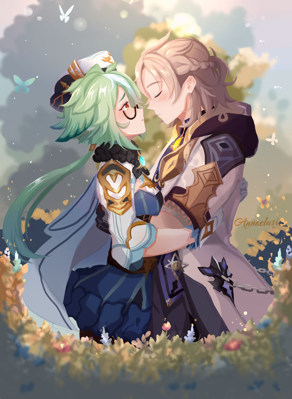 Sucrose And Albedo By Annaeluri On Deviantart