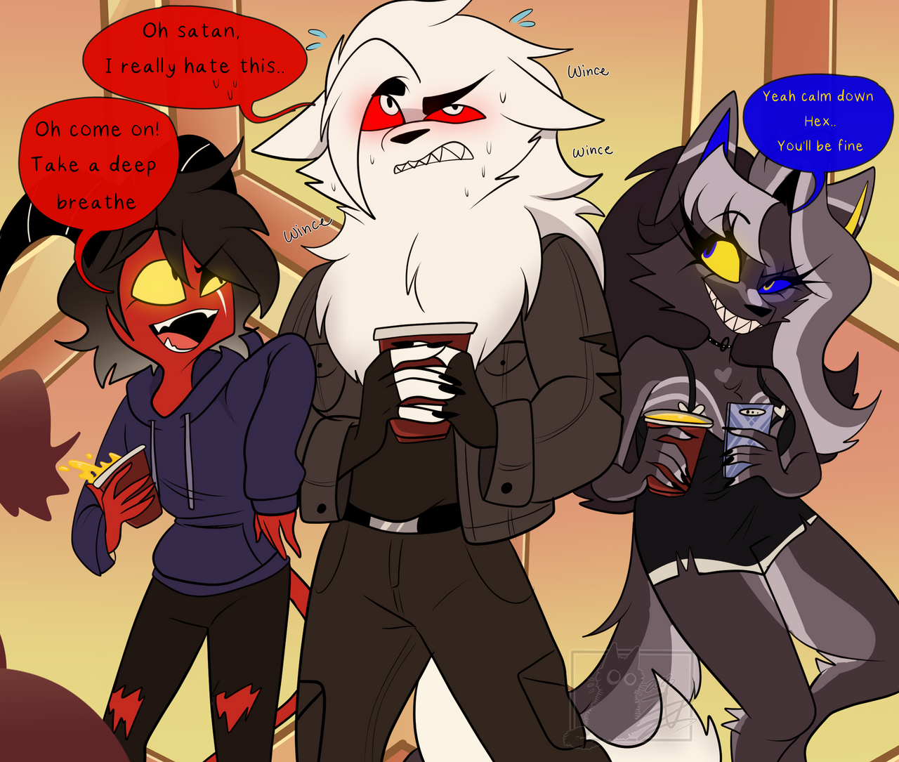 Hellhound party by WitcheryZ on DeviantArt Hellhound party by WitcheryZ on DeviantArt