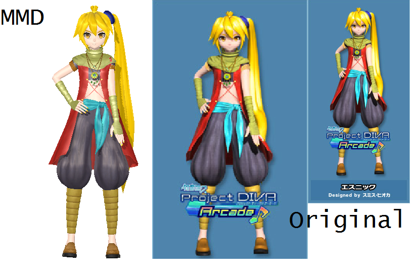 Pda Ethnic Neru Mmd Vs Project Diva Arcade By Thezoiiobr On Deviantart