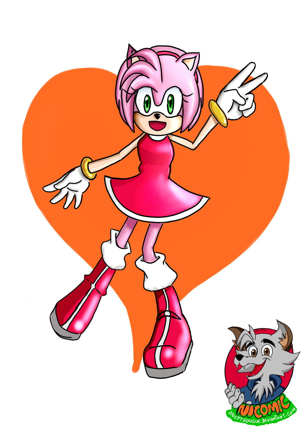Amy Rose By Adeptrougue On Deviantart