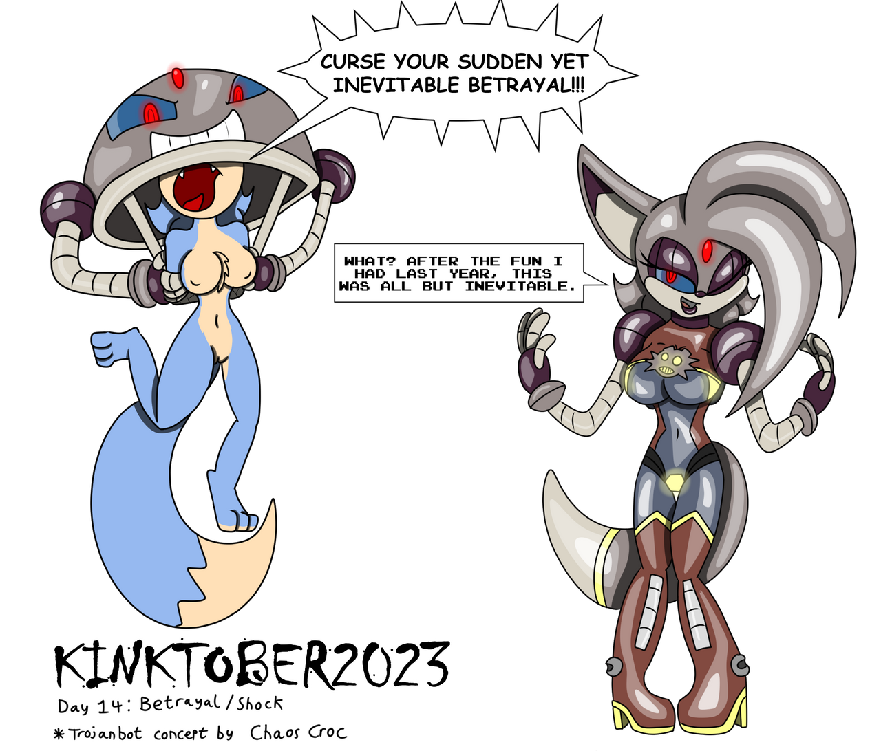 Kinktober 2023 Day 14: Betrayal/Shock by Slizergiy on DeviantArt Kinktober 2023 Day 14: Betrayal/Shock by Slizergiy on DeviantArt
