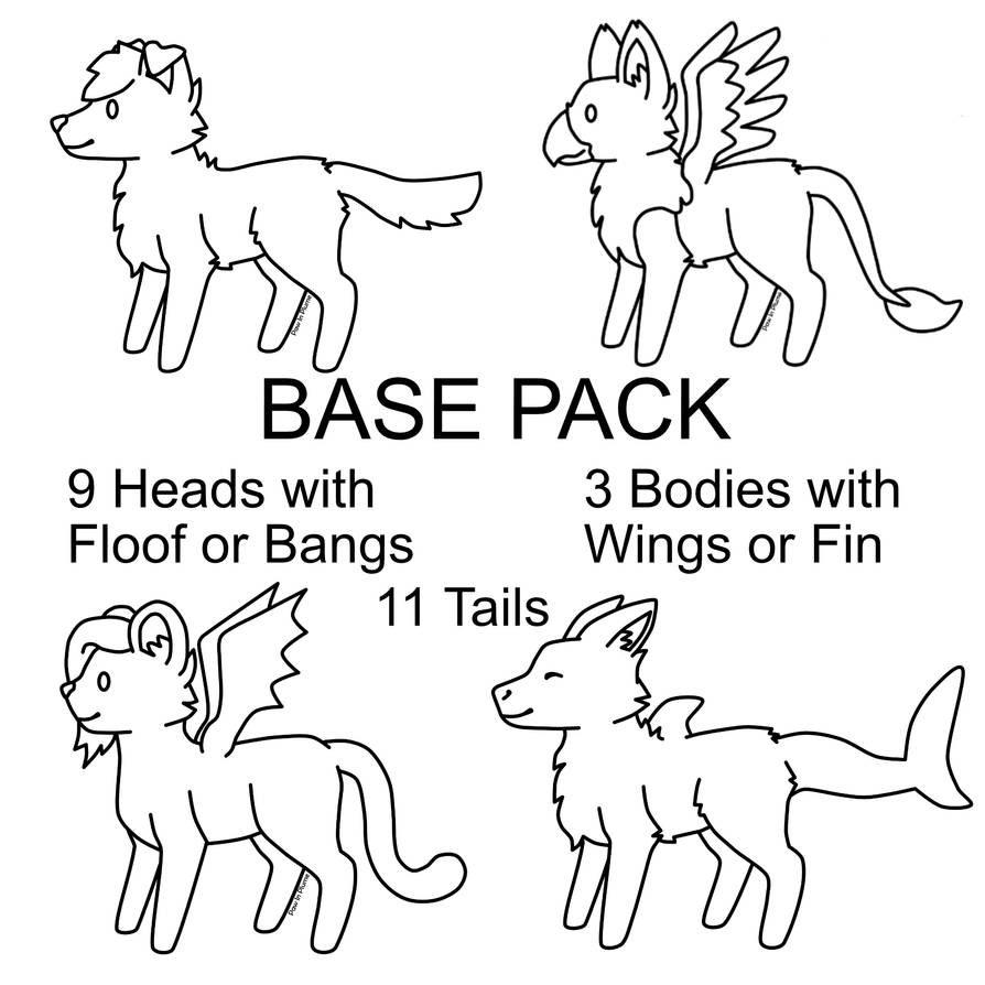 Cute Feral Base Pack by PawInPlume on DeviantArt Cute Feral Base Pack by PawInPlume on DeviantArt