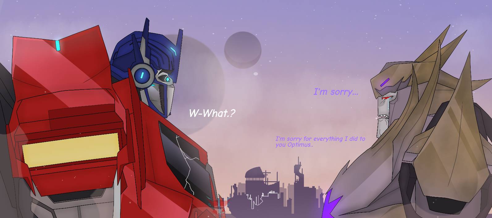 Optimus X Megatron By Rider66666 On Deviantart