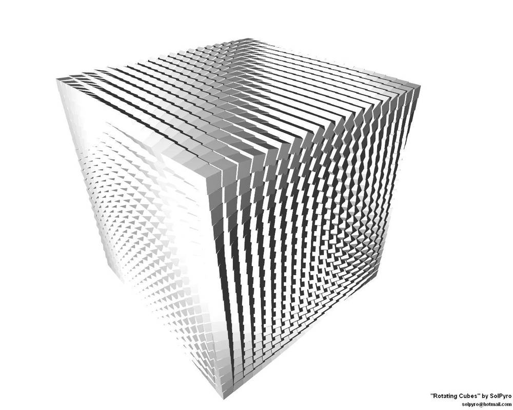 Rotating Cubes by Solpyro on DeviantArt