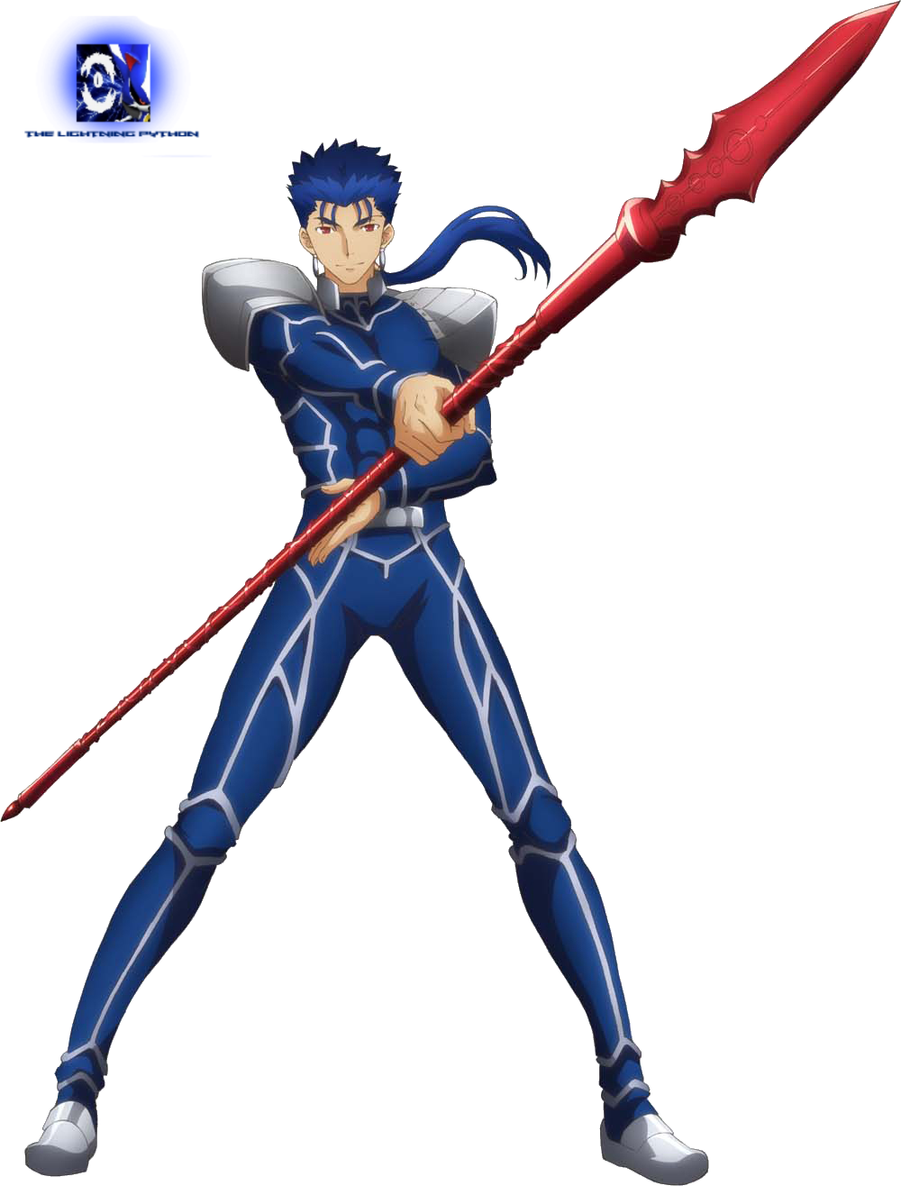 Lancer Cu Chulainn Render 1 By Xelectromanx10 On Deviantart