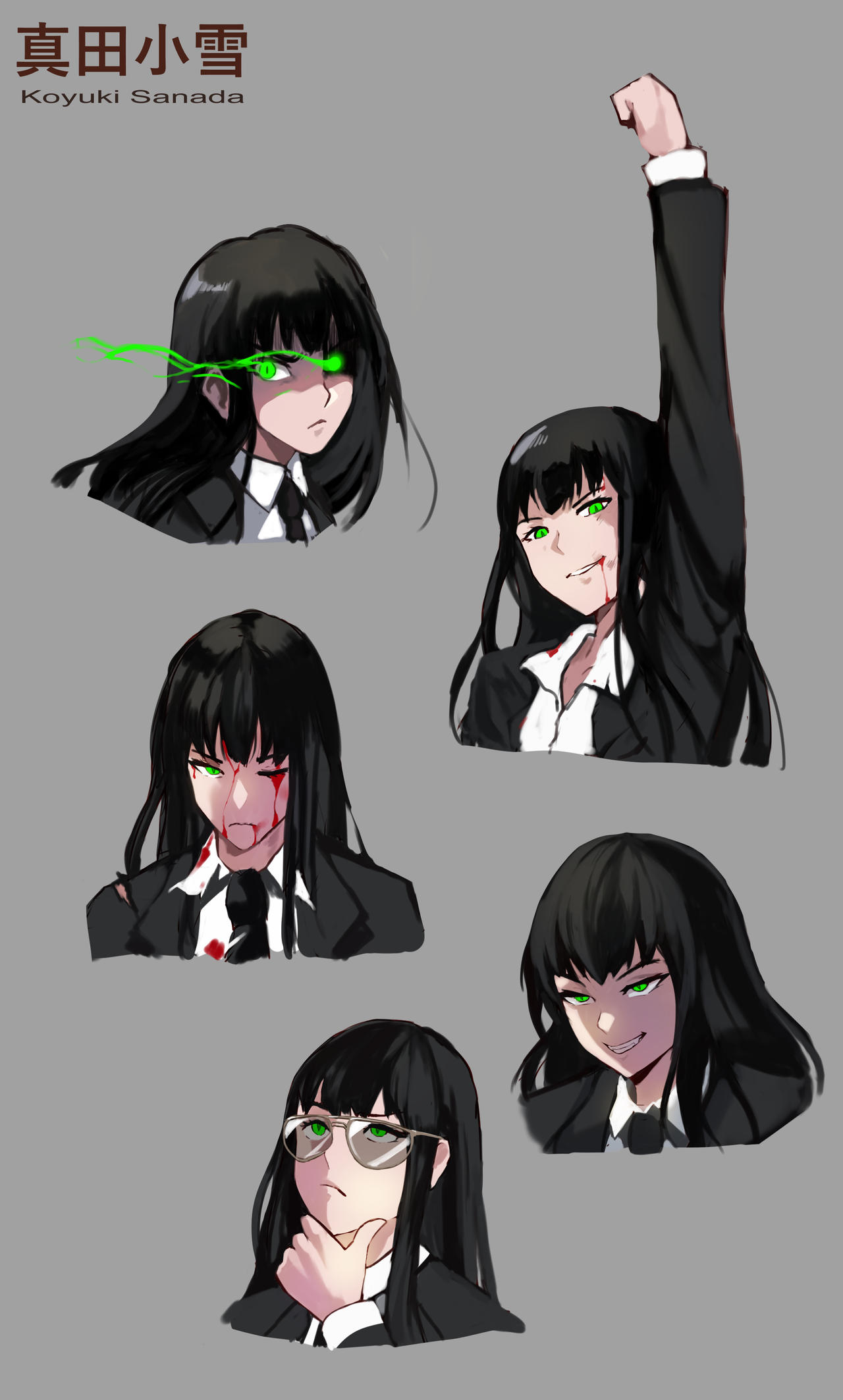 Koyuki Sanada - Expressions (Part 1) by Asmodaiyaban on DeviantArt Koyuki Sanada - Expressions (Part 1) by Asmodaiyaban on DeviantArt