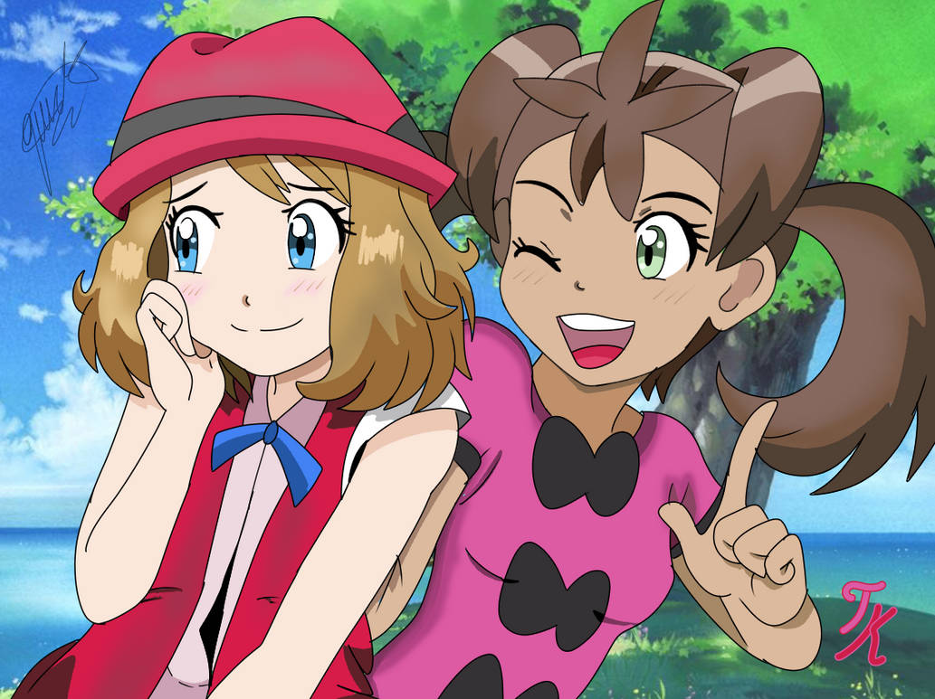 Serena And Shauna Pokegirls By Trainerkaick On Deviantart