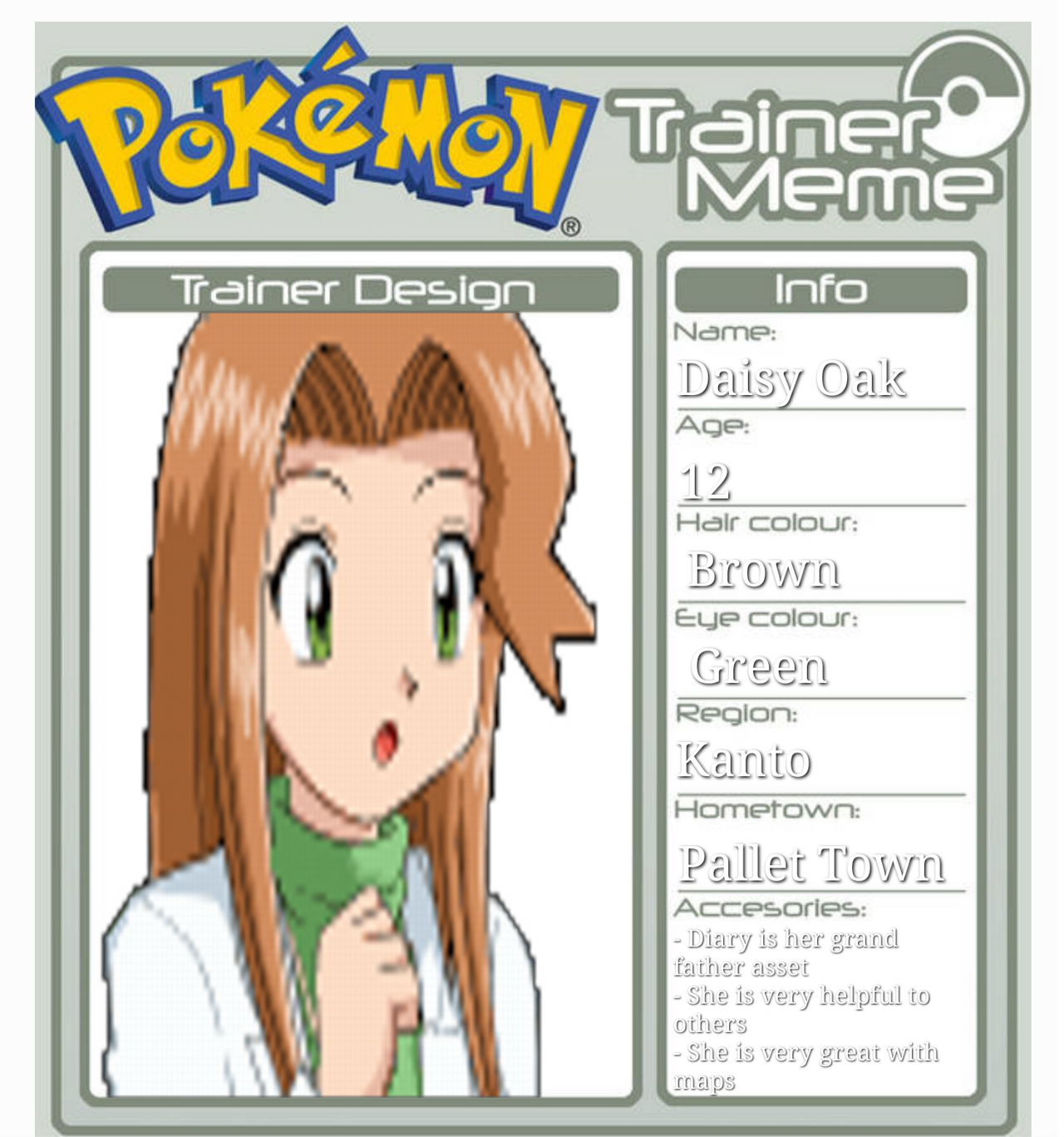 Pokemon Character Daisy Oak By Xxxkayceejrxxx On Deviantart