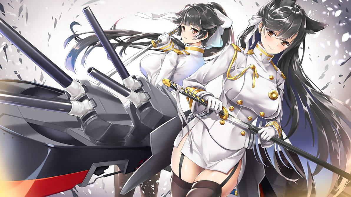Atago And Takao Azur Lane By Genio27arts On Deviantart