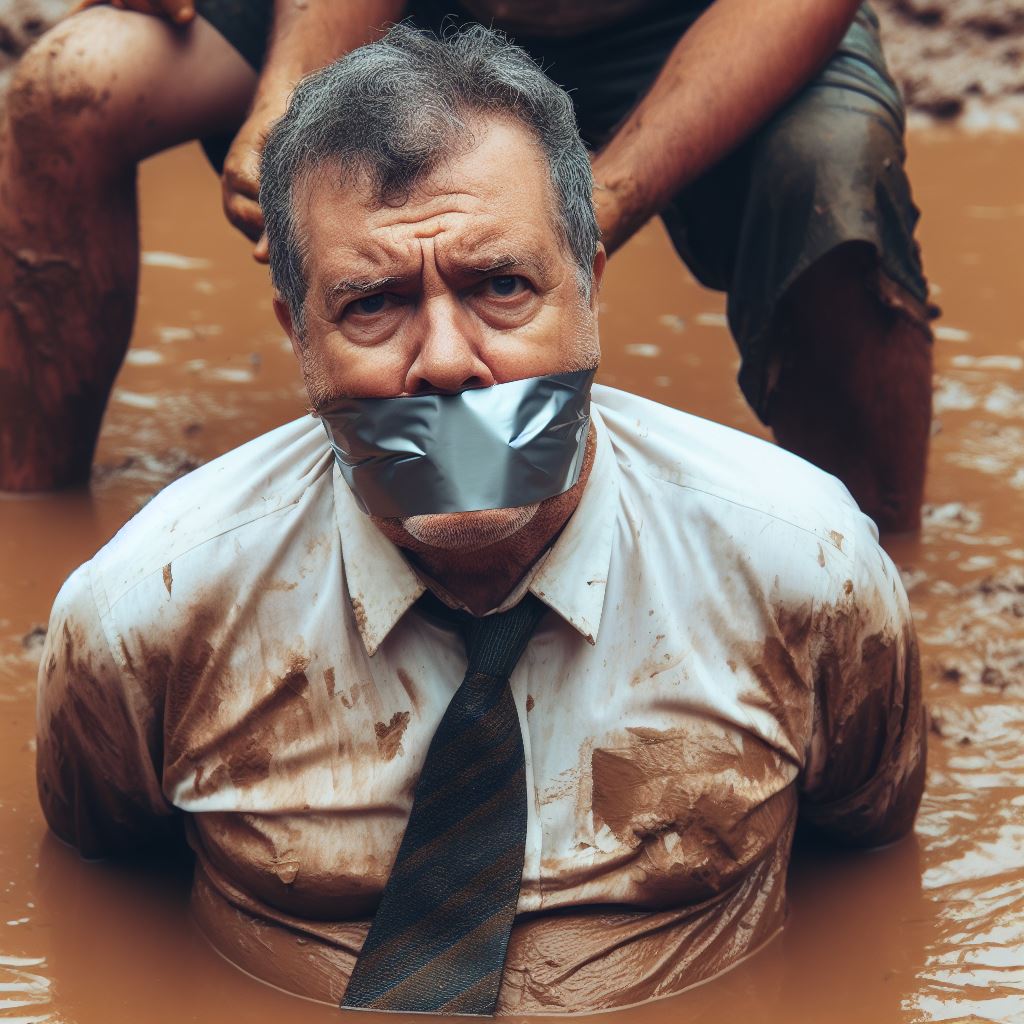 Men Taped Up And In Mud By Jake32141 On Deviantart