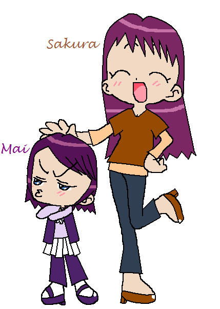 Os Future Mai And Sakura By Xdsymphony On Deviantart