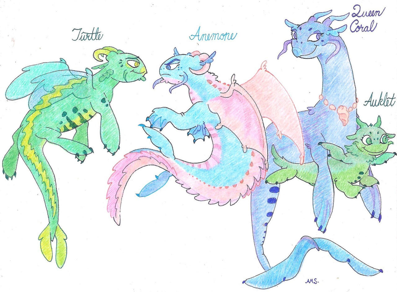 Royal Seawing Dragon Family by Dead-Raccoons on DeviantArt Royal Seawing Dragon Family by Dead-Raccoons on DeviantArt