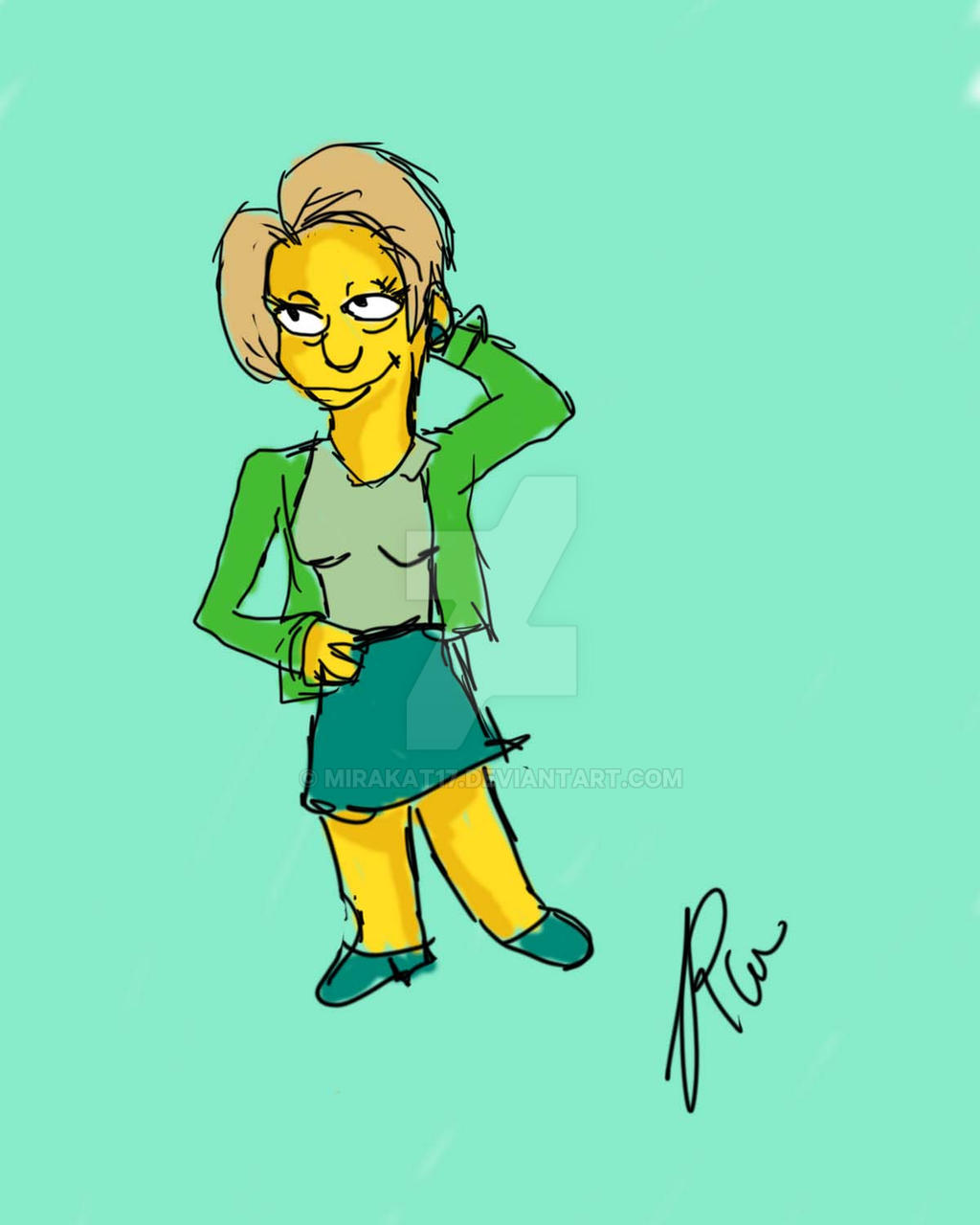 Edna Krabappel By Mirakat17 On Deviantart