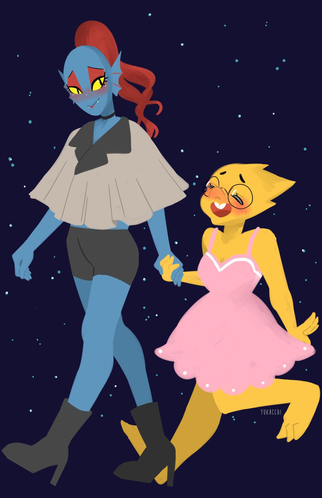 Undyne X Alphys By Yuka Cchi On Deviantart