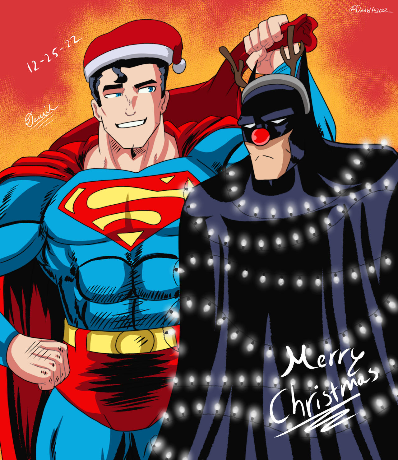 Superman Batman Christmas By Danielfs5 On Deviantart