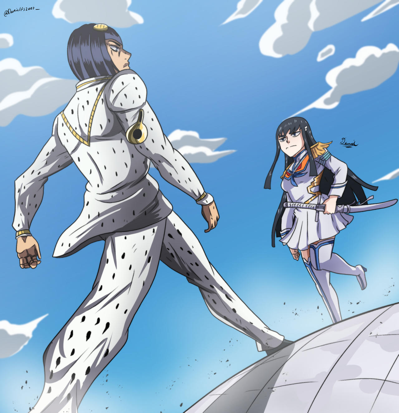 Bruno Bucciarati Vs Satsuki Kiryuin By Danielfs5 On Deviantart