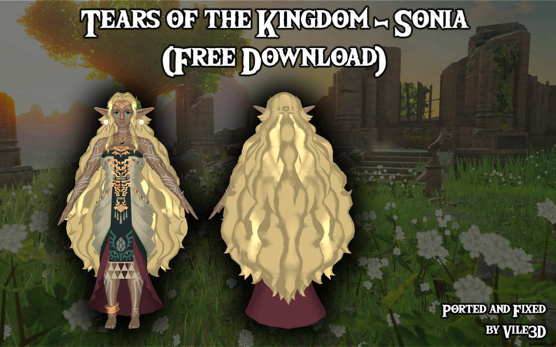 Zelda Tears Of The Kingdom Sonia Free Dl By Vile3d On Deviantart