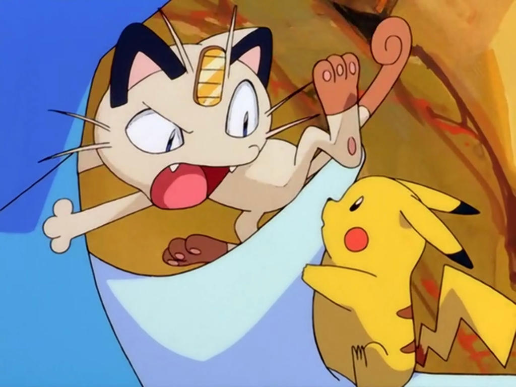 Pikachu Rescue Adventure 1999 Meowth Shows Off By Tcontreras32 On
