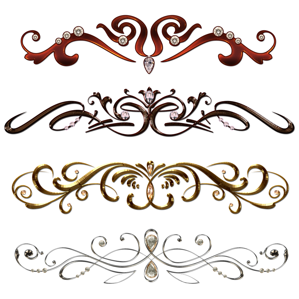 Vintage borders with gems by Lyotta on DeviantArt Vintage borders with gems by Lyotta on DeviantArt