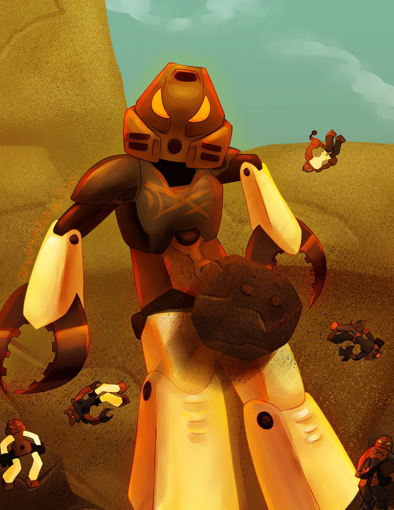 Pohatu Toa Of Stone By Kydv404 On Deviantart