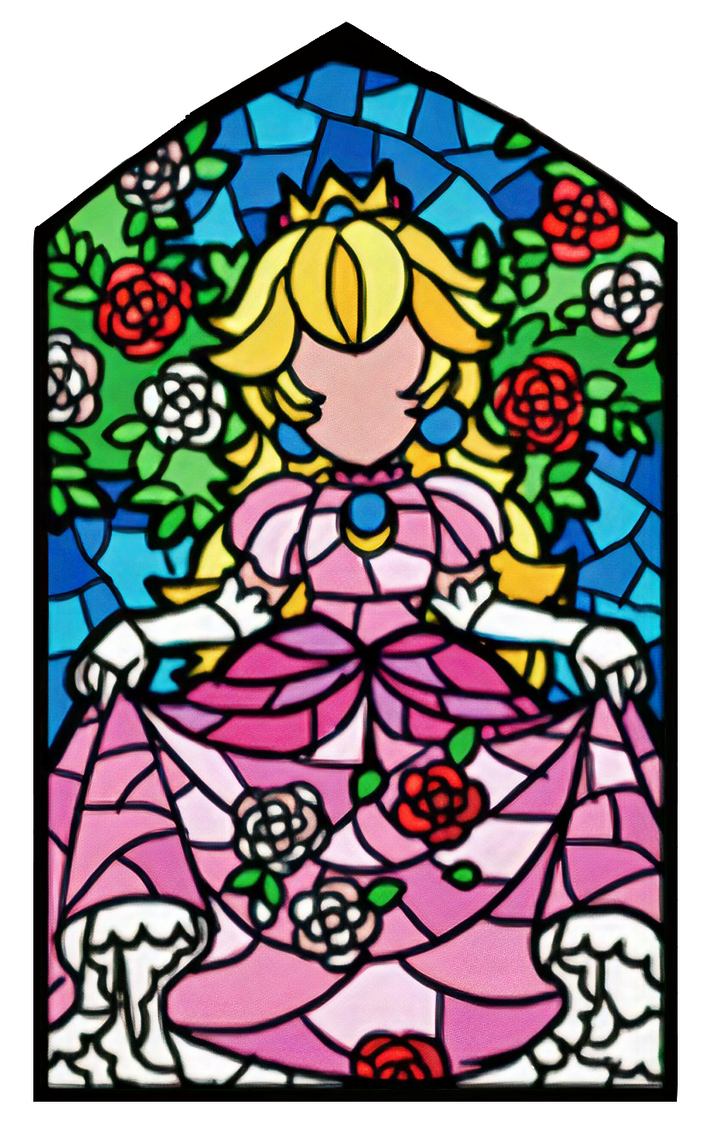 Stained Glass Peach Full Body Facing Front By Laharl10 On Deviantart