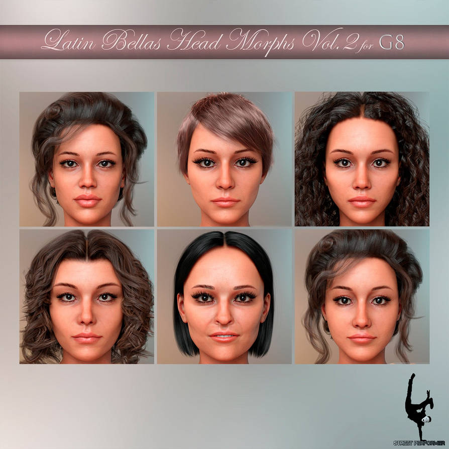 Latin Bellas Head Morph Vol2 For Genesis 8 And8 1 By