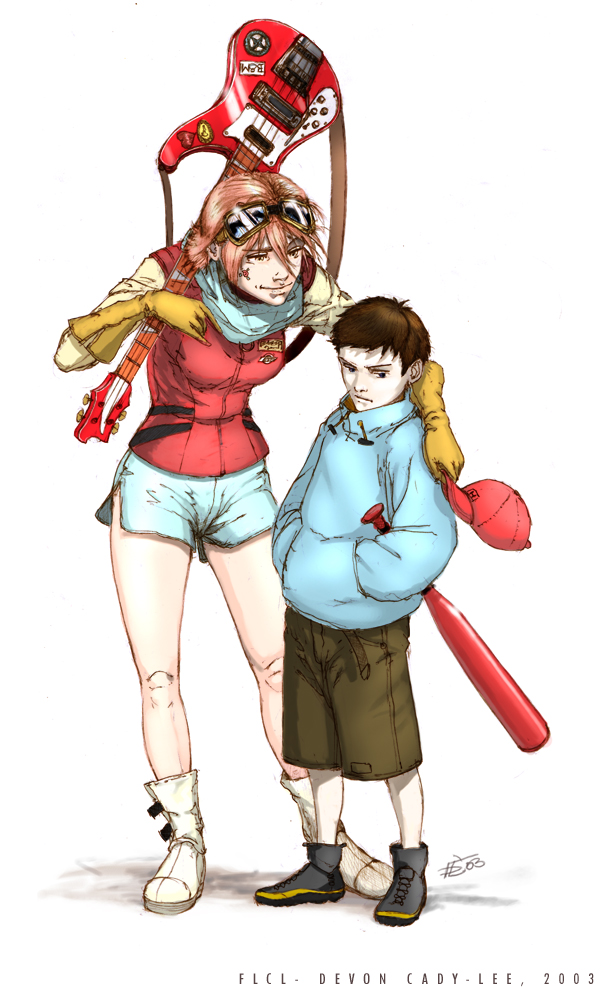 Flcl Haruko And Naota By Gorrem On Deviantart