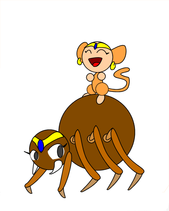 Spider and monkey Shantae by battybuddy on DeviantArt