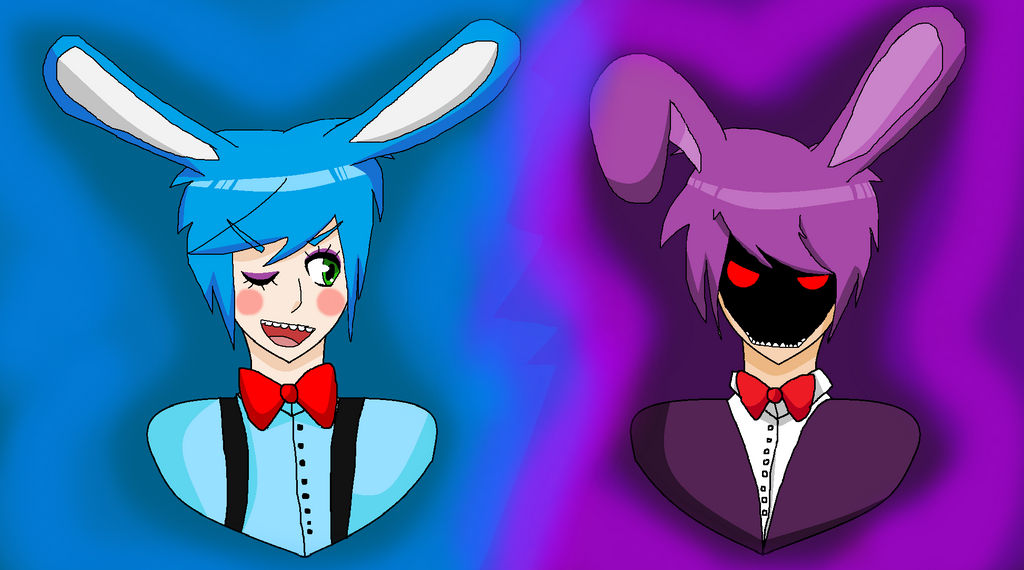 Human Toy Bonnie And Withered Bonnie By Fluffyecho On Deviantart
