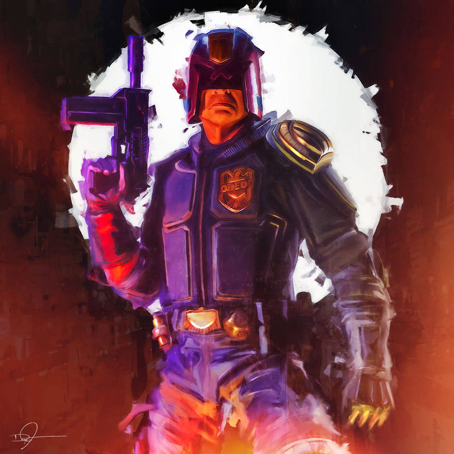 Judge Dredd The Furnace Of Mega City By Danielmurrayart On Deviantart