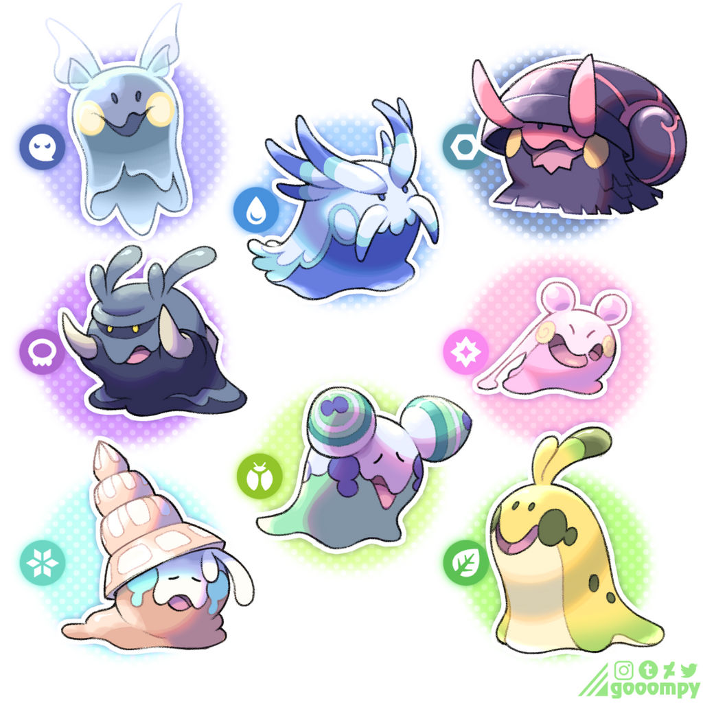 Goomy Variants By Gooompy On Deviantart
