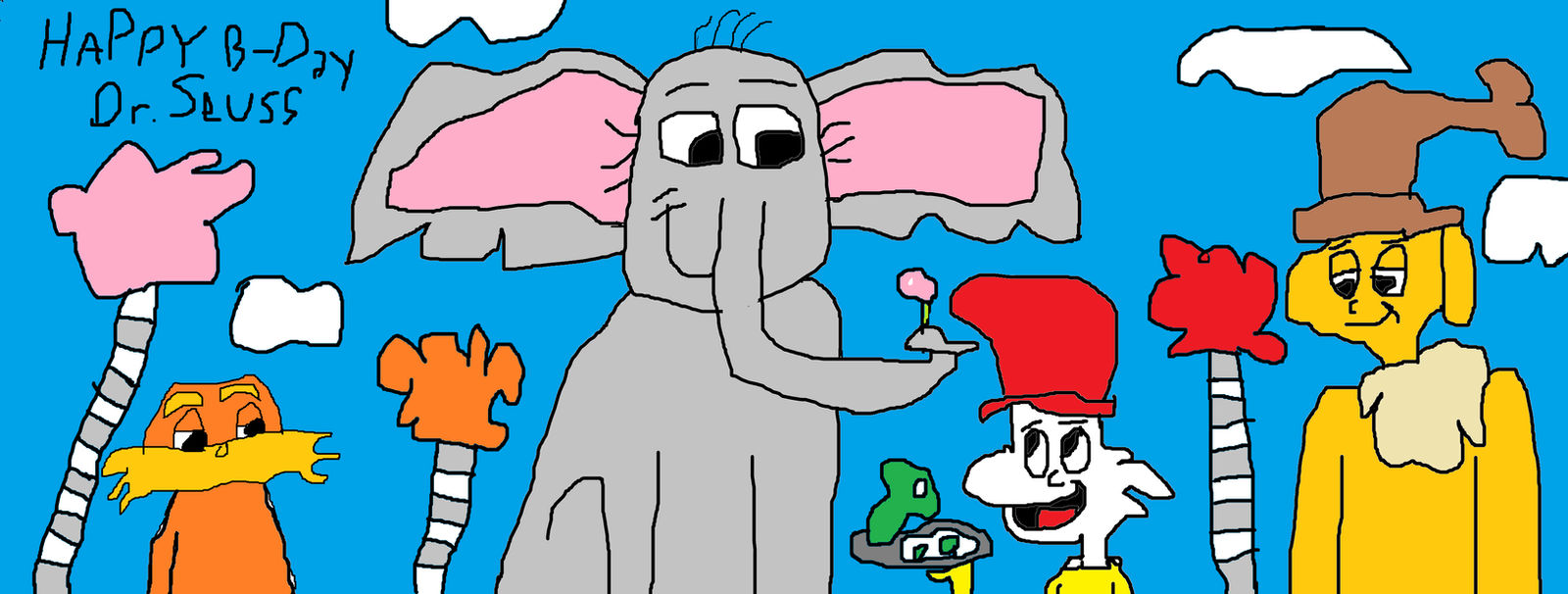 Horton Hears The Lorax And Eats Green Eggs And Ham By Spongebraggle On