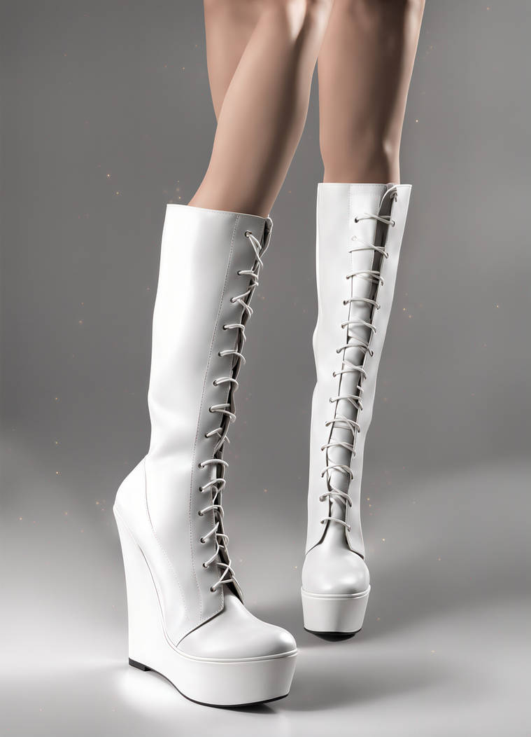 Platform Boots With Wedge Heel By Buffffan On Deviantart