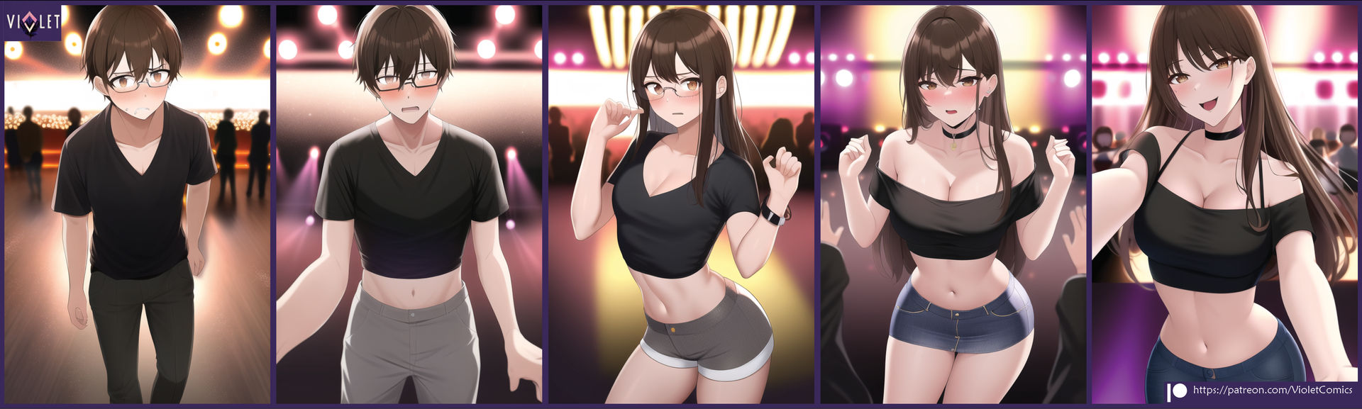 Club Hopping Tg Transformation By Izzyviolet On Deviantart
