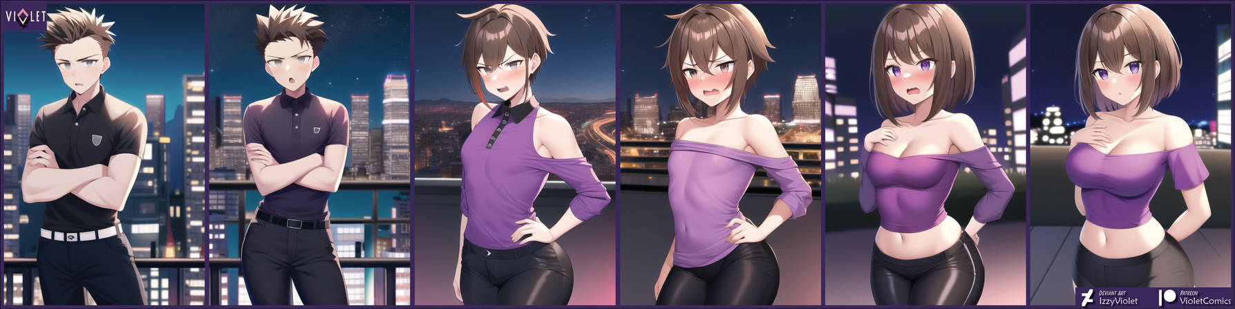 At The Club Tg Transformation By Izzyviolet On Deviantart