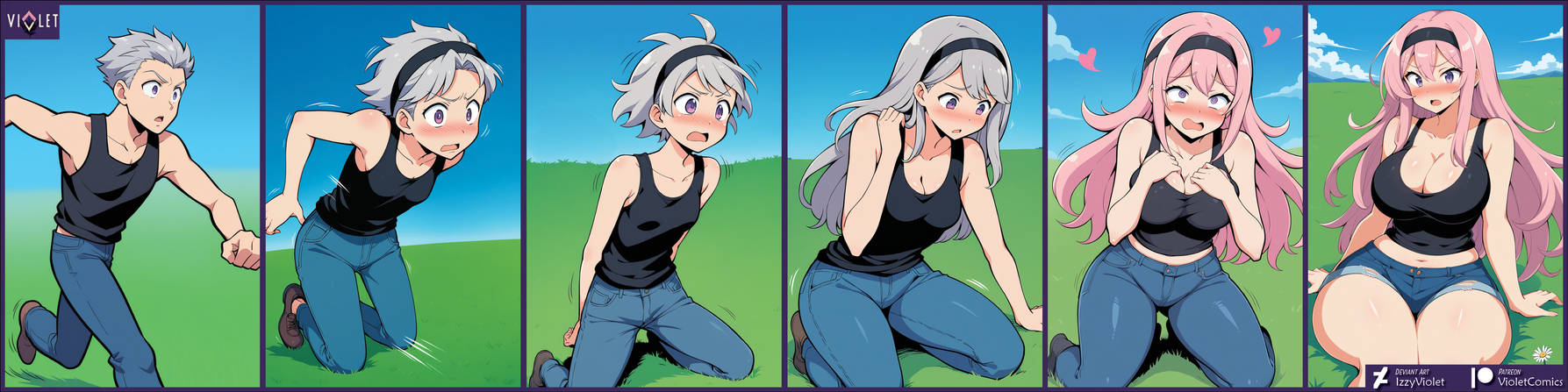 Tumbling Down The Hill Tg Transformation By Izzyviolet On Deviantart