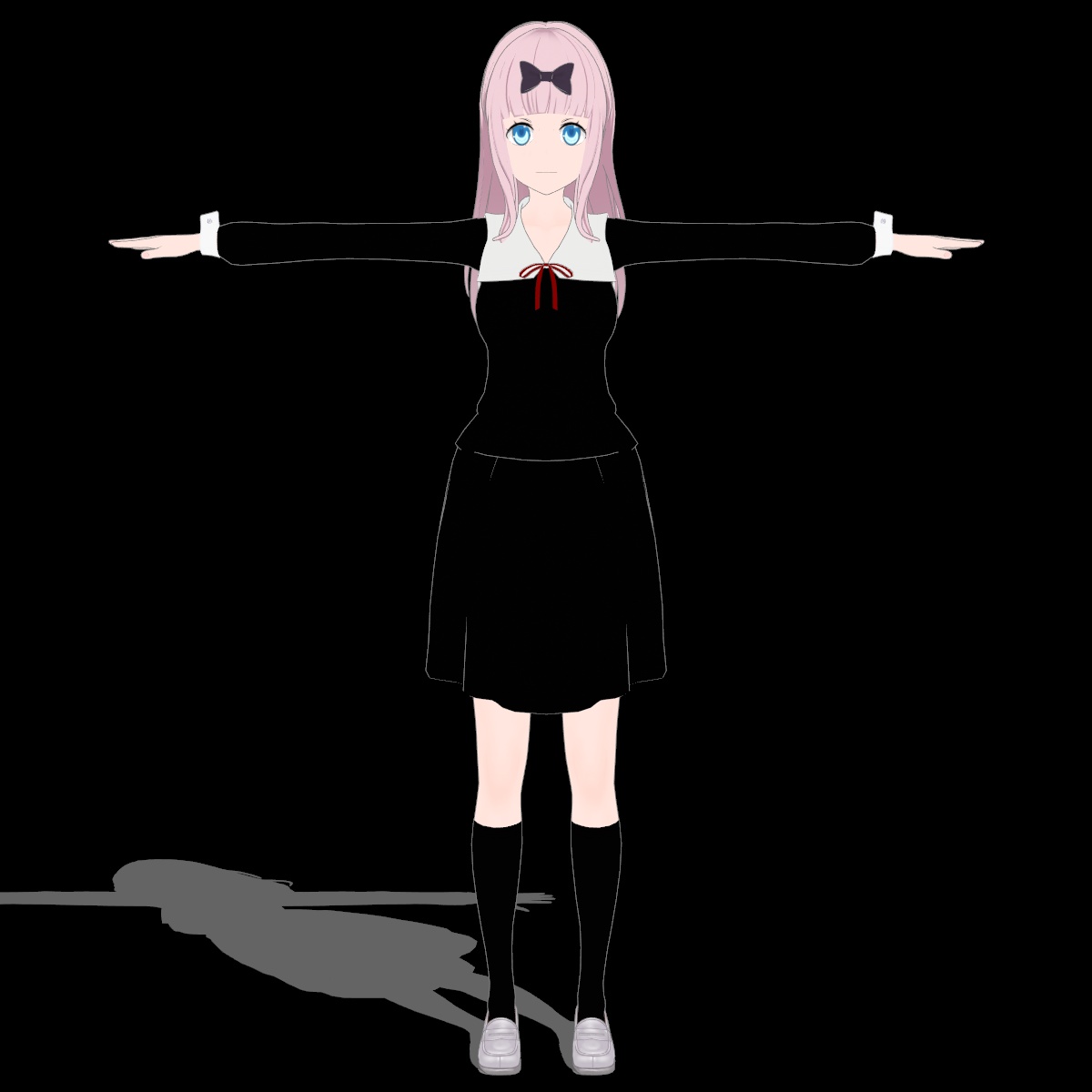 Chika Fujiwara 1 Mmd Pmx By Bak09 On Deviantart