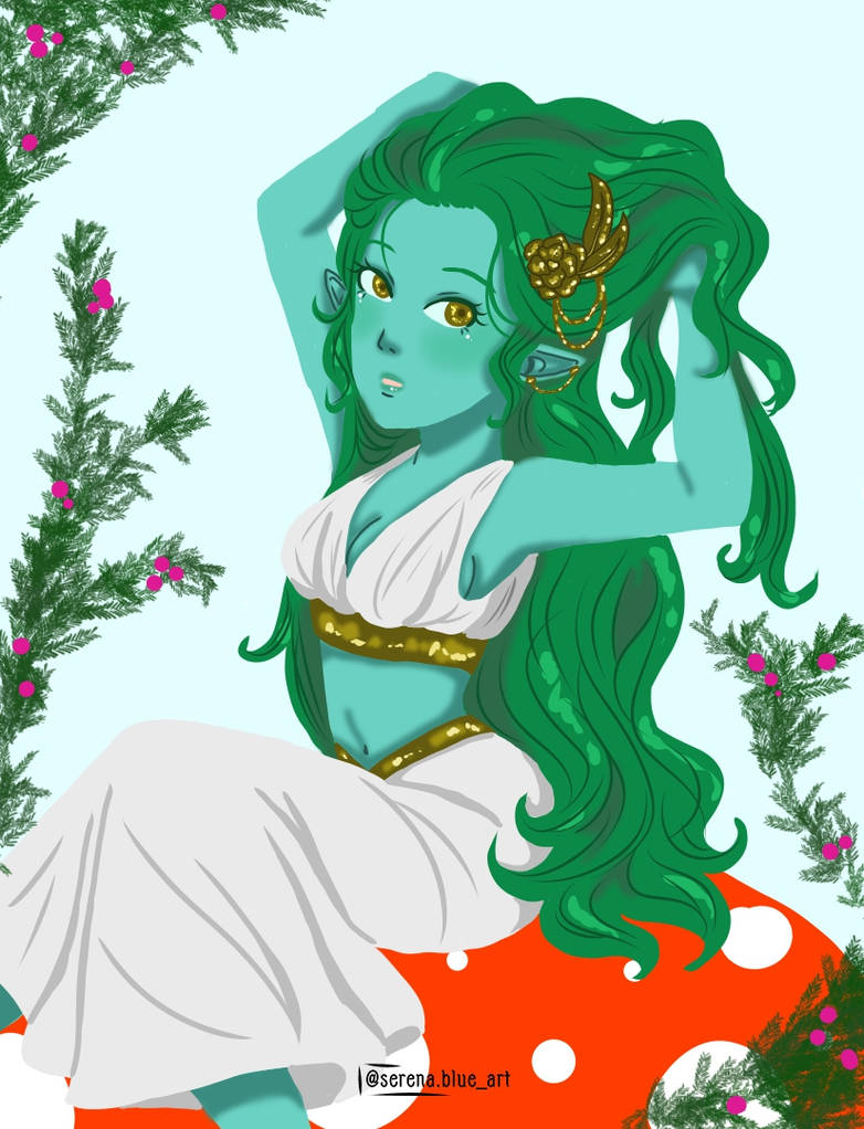 Eladrin Girl Mirakeel Spring Version By Serenablueart On Deviantart