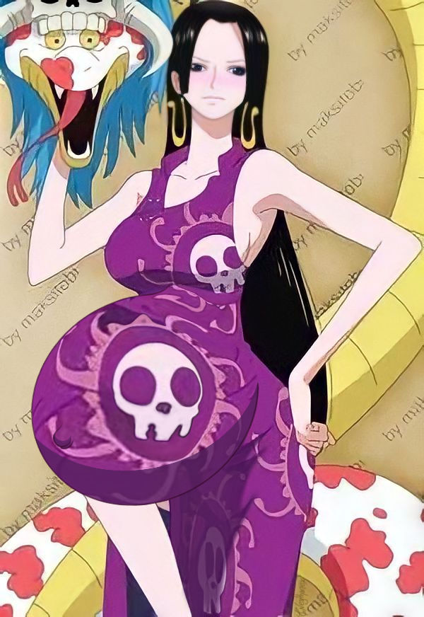 Boa Hancock Showing Off Her Big Pregnancy Multiple By Cneythanex On Deviantart