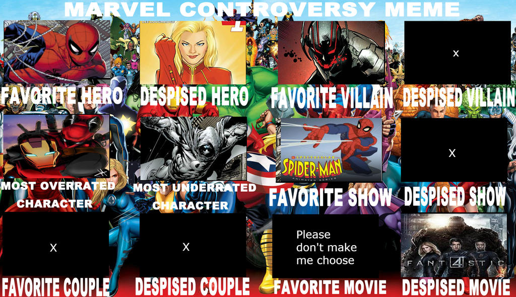 My Marvel Controversy Meme by Simbiothero on DeviantArt My Marvel Controversy Meme by Simbiothero on DeviantArt
