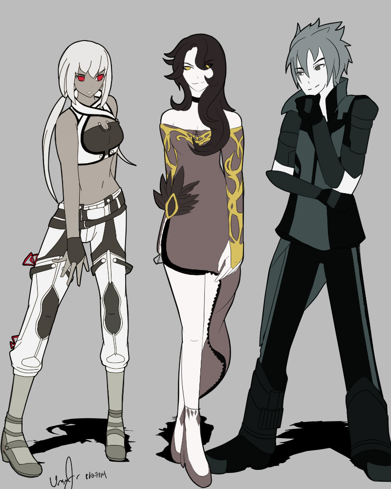 Emerald Cinder And Mercury By Ursajr On Deviantart