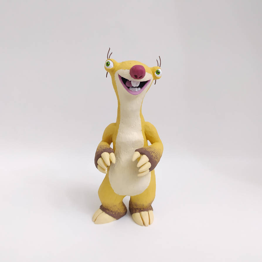 Polymer Clay Ice Age Sid Figure By Claythemall On Deviantart