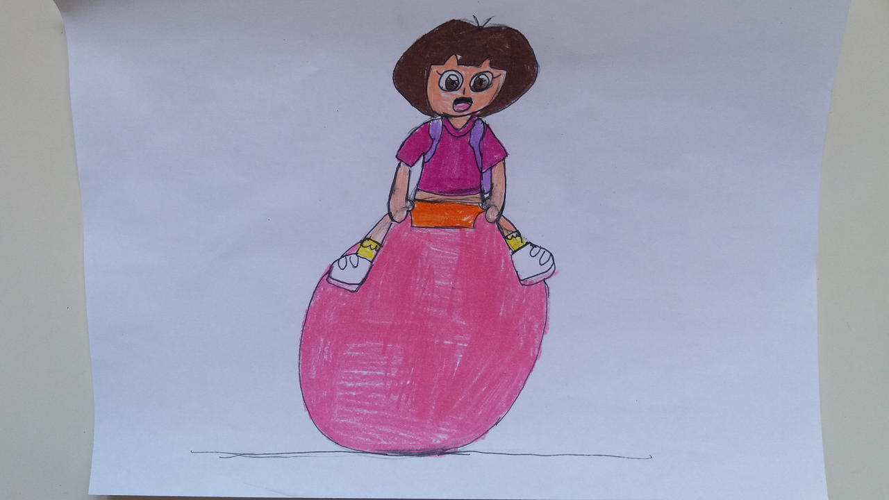 Dora In A Hopper Ball By 95darts On Deviantart