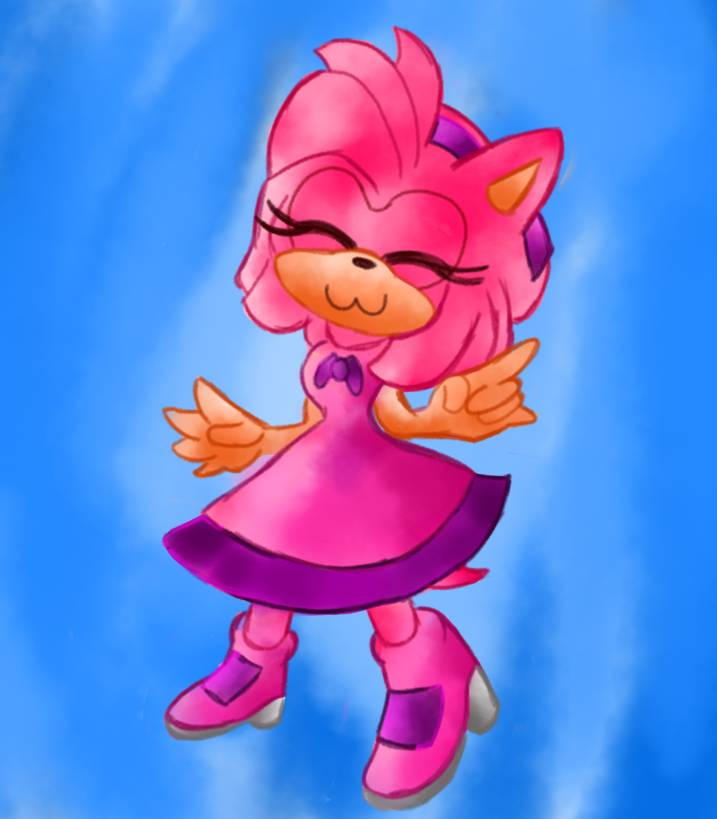 Amy Rose By Hrr Artss On Deviantart