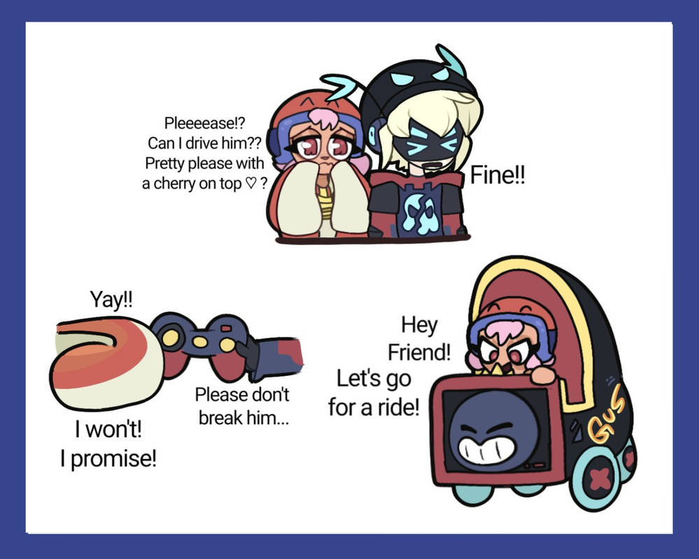 Racecar Gus And Bonnie Brawl Stars By Hrr Artss On Deviantart